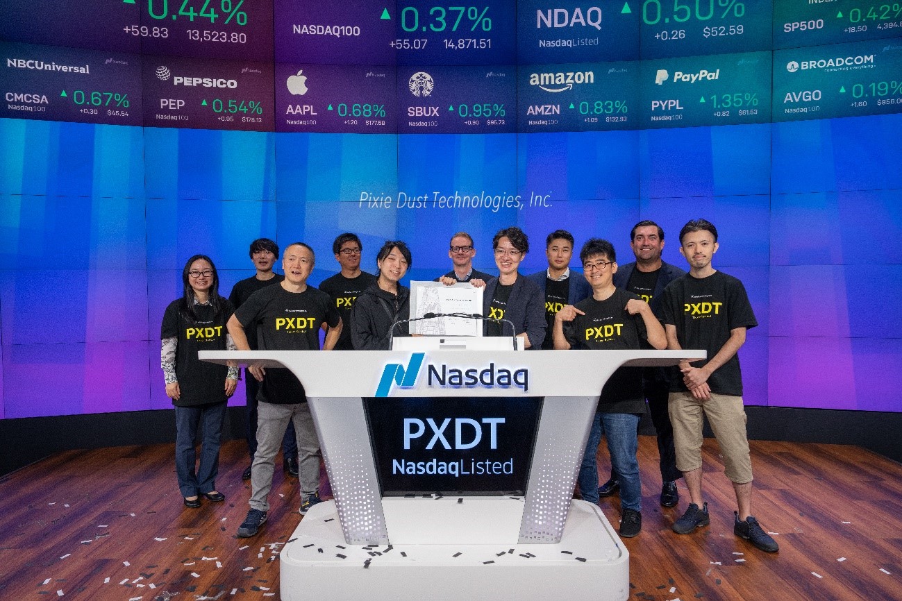 Pixie Dust Technologies, Inc. Holds a Listing Ceremony at Nasdaq MarketSite | Pixie Dust ...